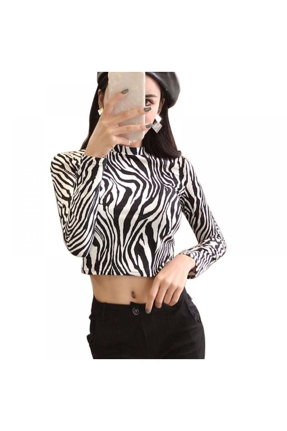 Zebra Print Tops