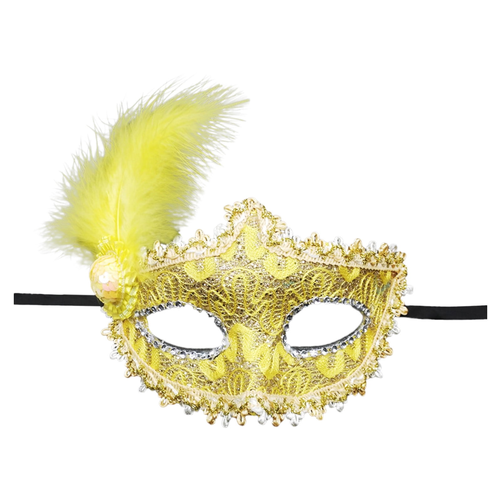 Women Makeup Dance Face Cake Topper Guard Painted With Gold Animal Mask ...