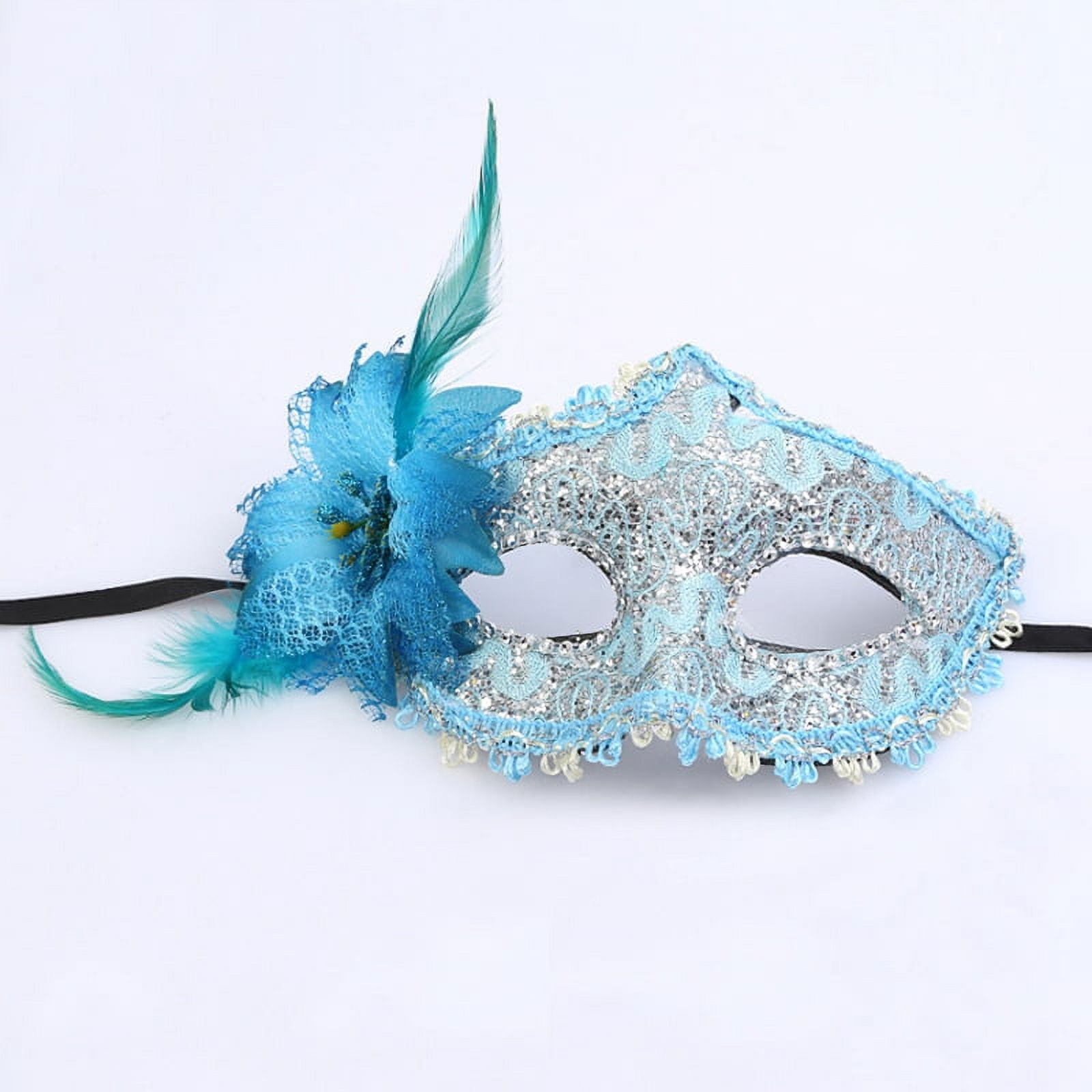 Women Masquerade Mask Prom Masks with Flower Half Face Lace Masks Masks ...