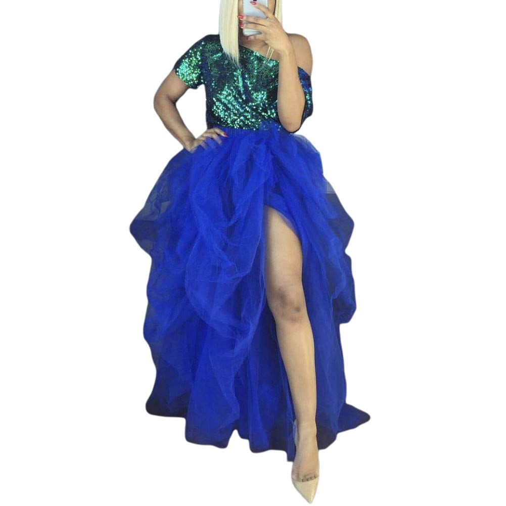 Women Maxi Tulle Tutu Skirt Layered High Waist A-Line Puffy Skirt with ...