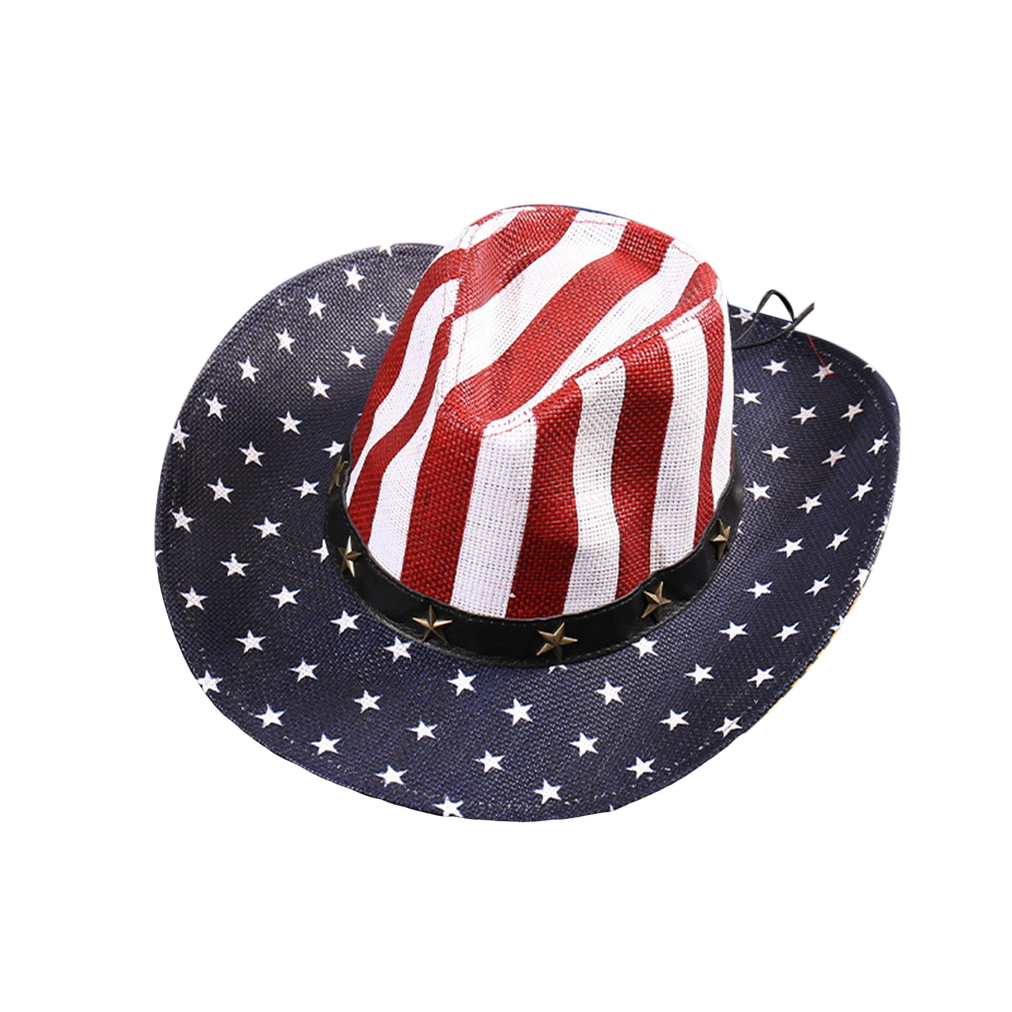 Women Men 4th of July American Flag Western Cowboy Hat USA Independence ...