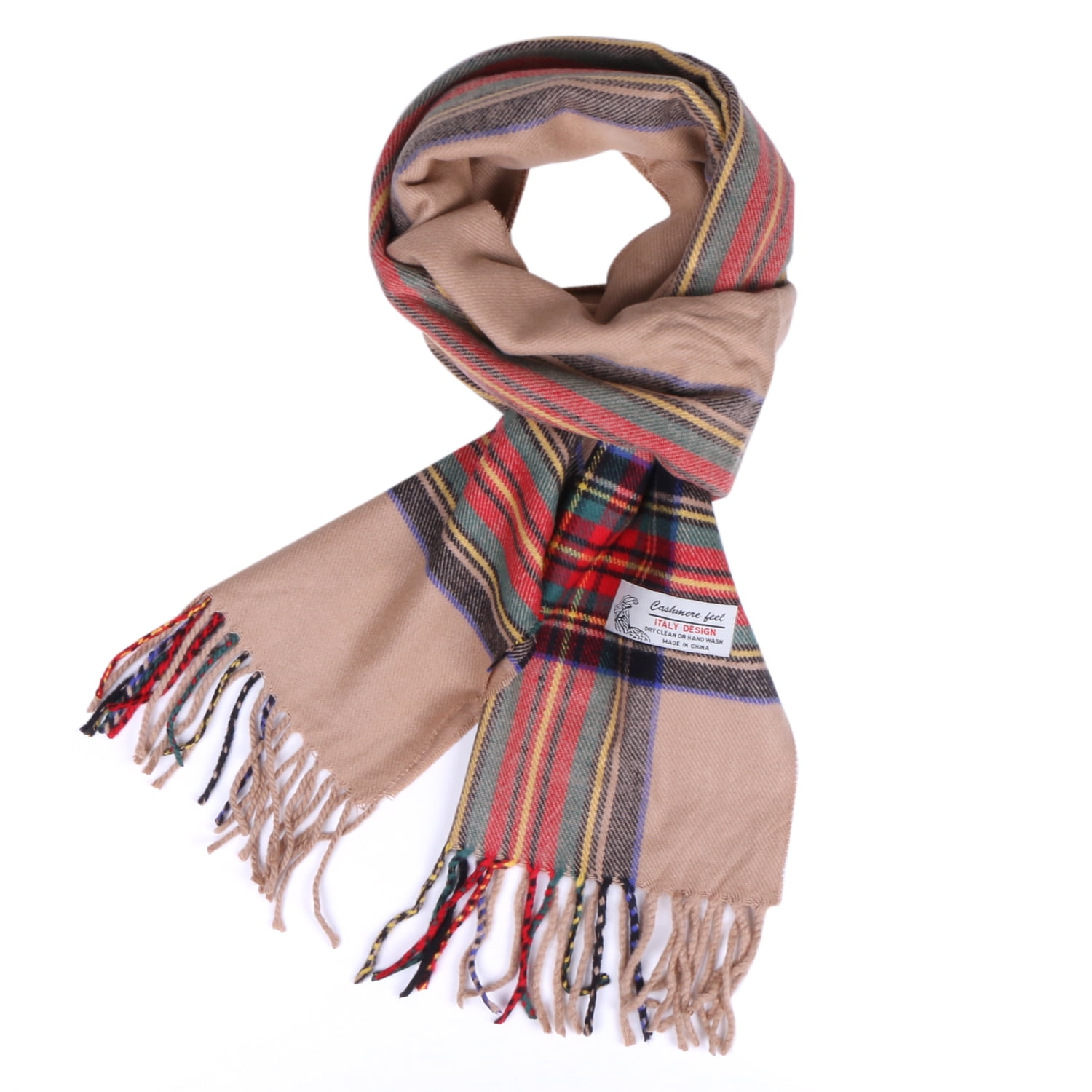 Lightweight Long Tartan Plaid Scarf for Women and Men, Cashmere Feel ...