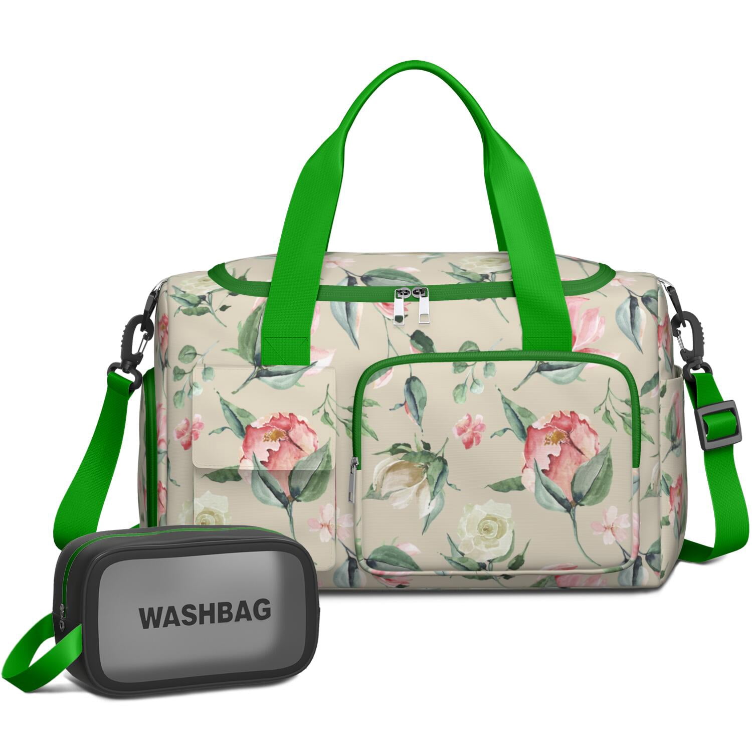 Women Men Gym Bag,Pioneer Flower Floral Print Pattern Small Duffle Bag ...