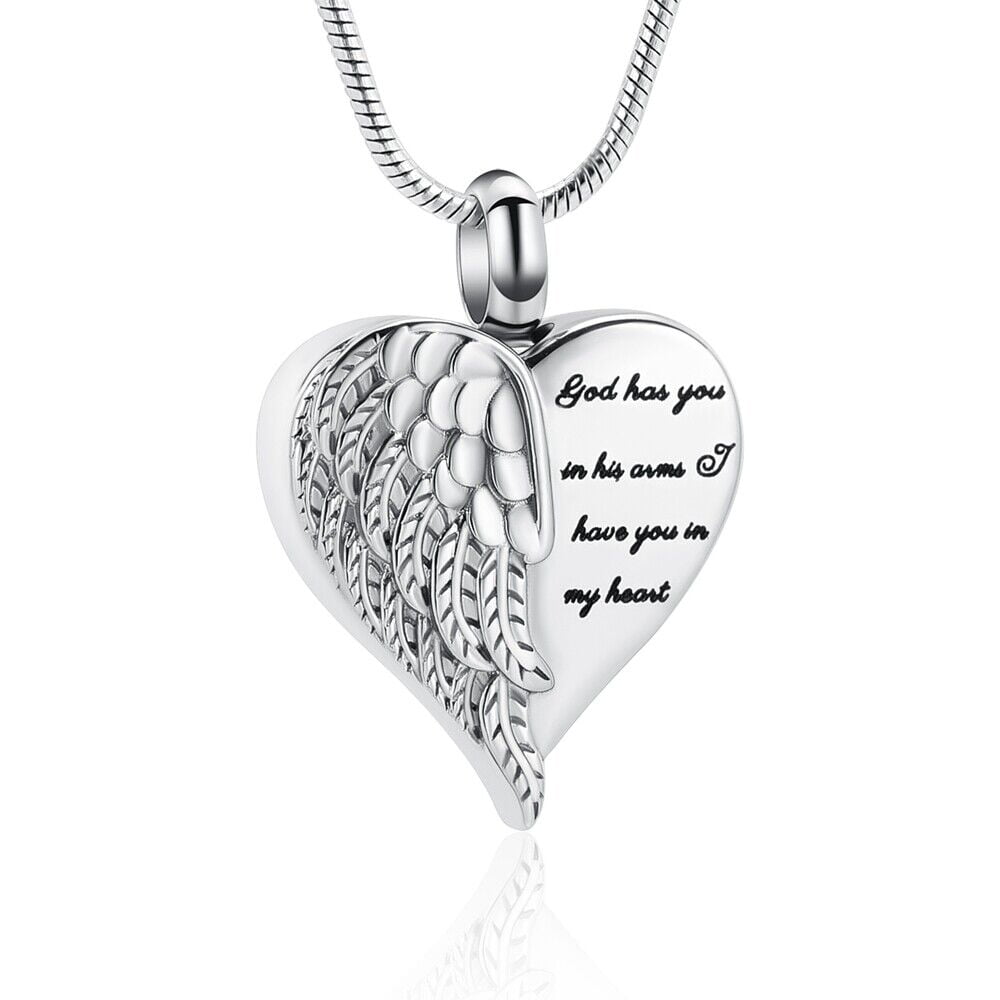 Women Men Heart Cremation Jewelry for Ashes Urn Necklace Lockets for ...