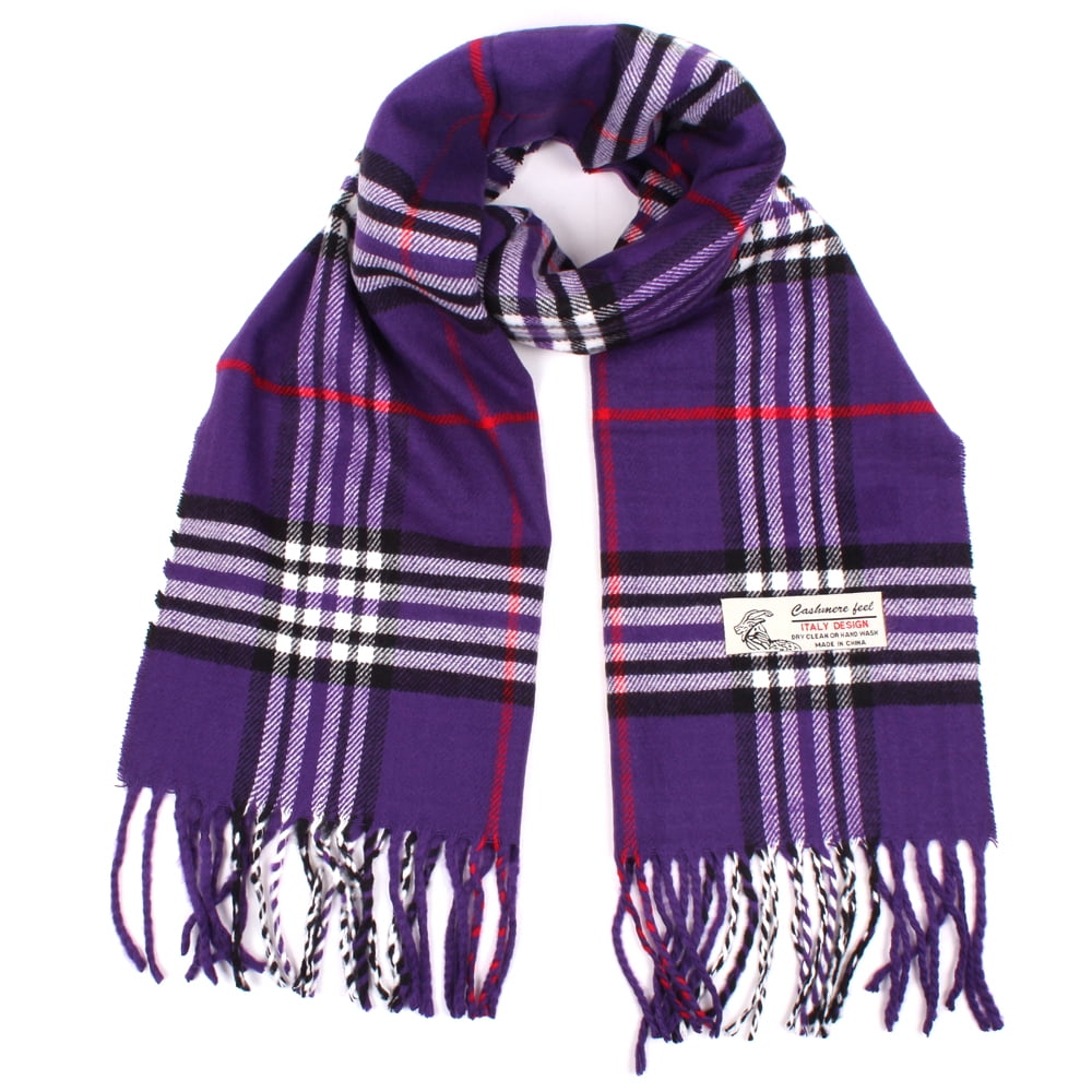 Adults Large Spring Plaid Scarf, Cashmere Feel, Classic Warm Soft with ...