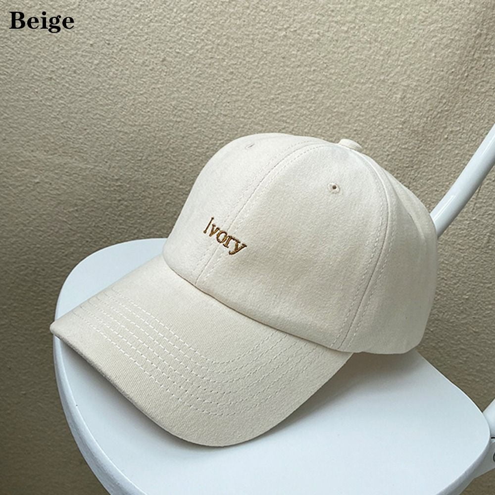 Women Men Summer Letter Embroidered Duck Tongue Cap Sun Hat Hip Hop ...