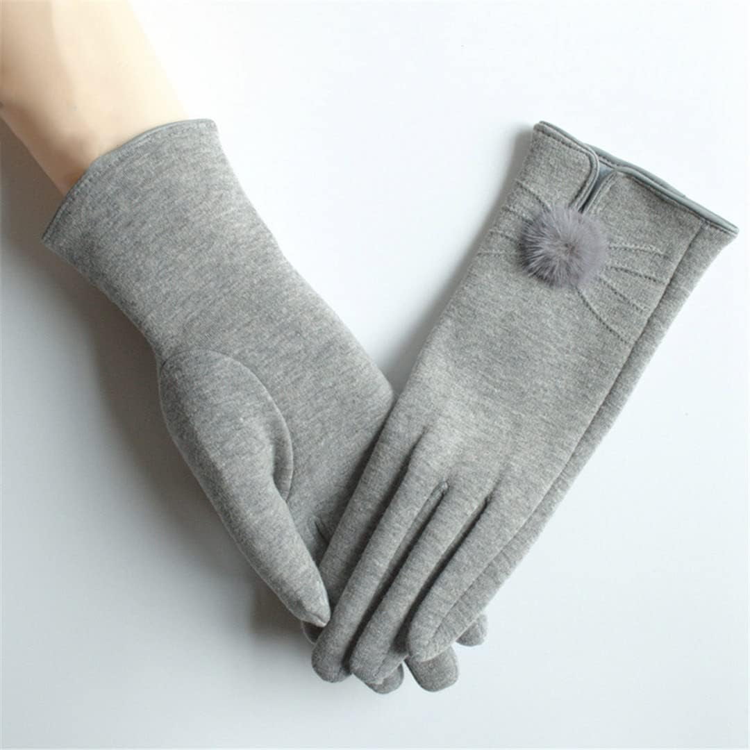 Women Mink Wool Gloves Winter Ladies Gloves Trendy Soft Mittens Gloves ...