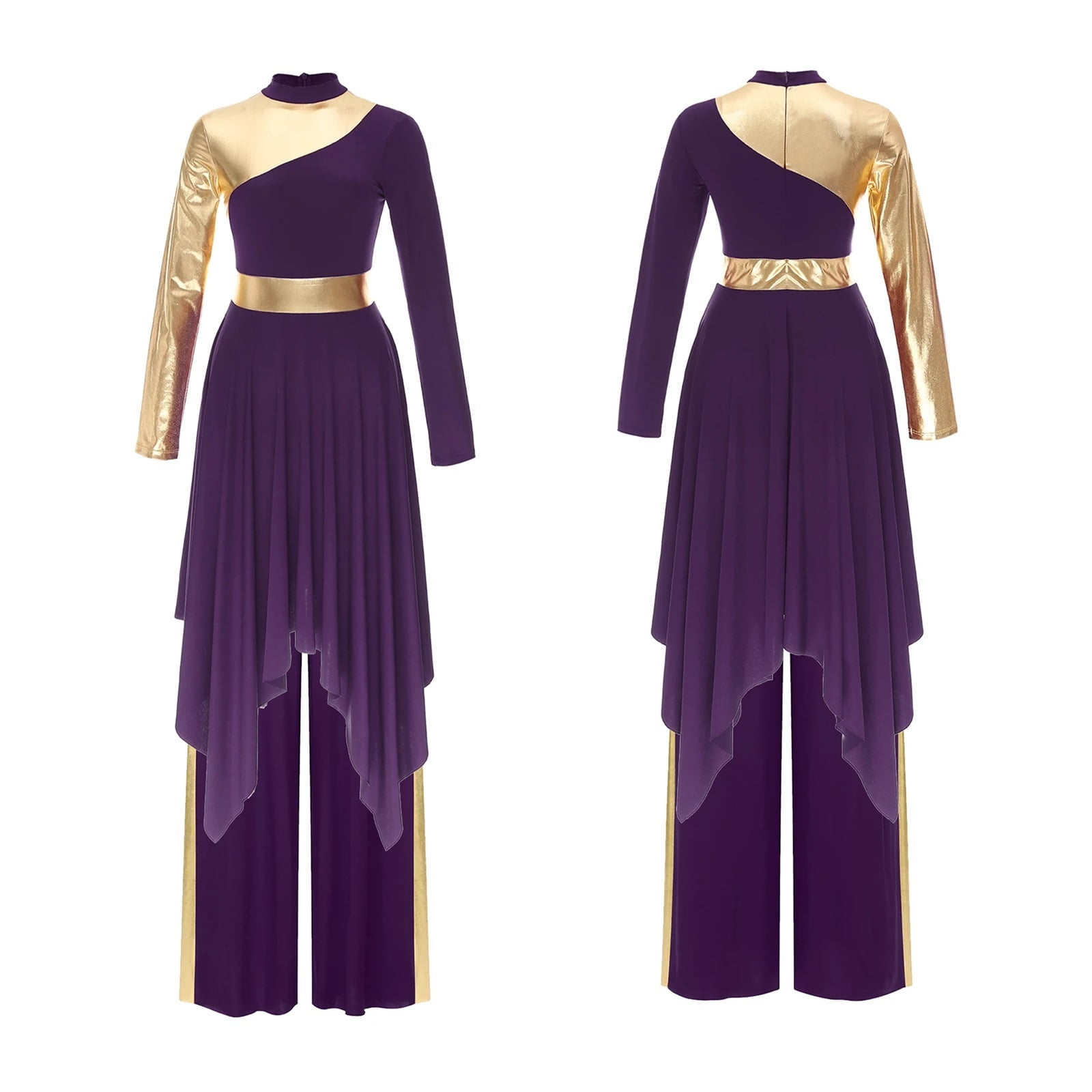 Women Modern Lyrical Liturgical Dance Costume Church Choir Worship ...