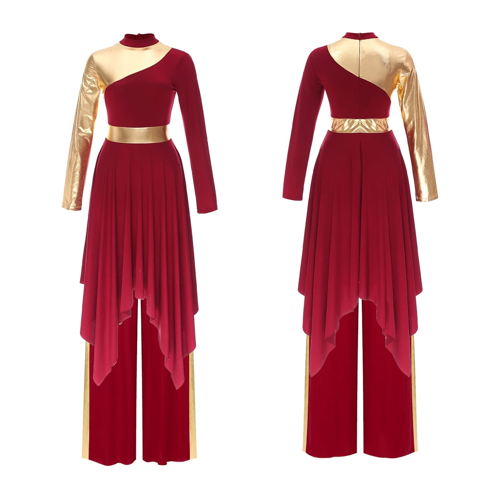 Women Modern Lyrical Liturgical Dance Costume Church Choir Worship ...