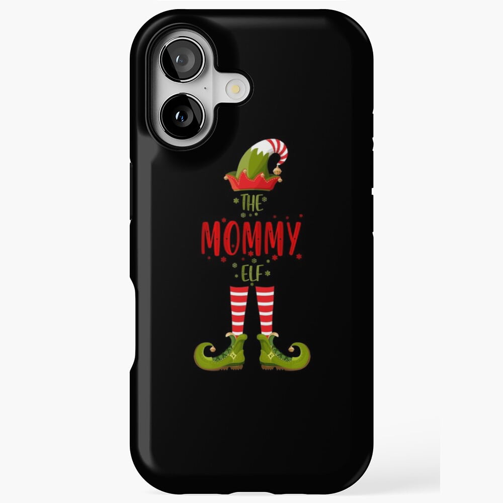 Women Mommy Elf Matching Family Holiday Gift iPhone 17 11 12 13 14 15 ...