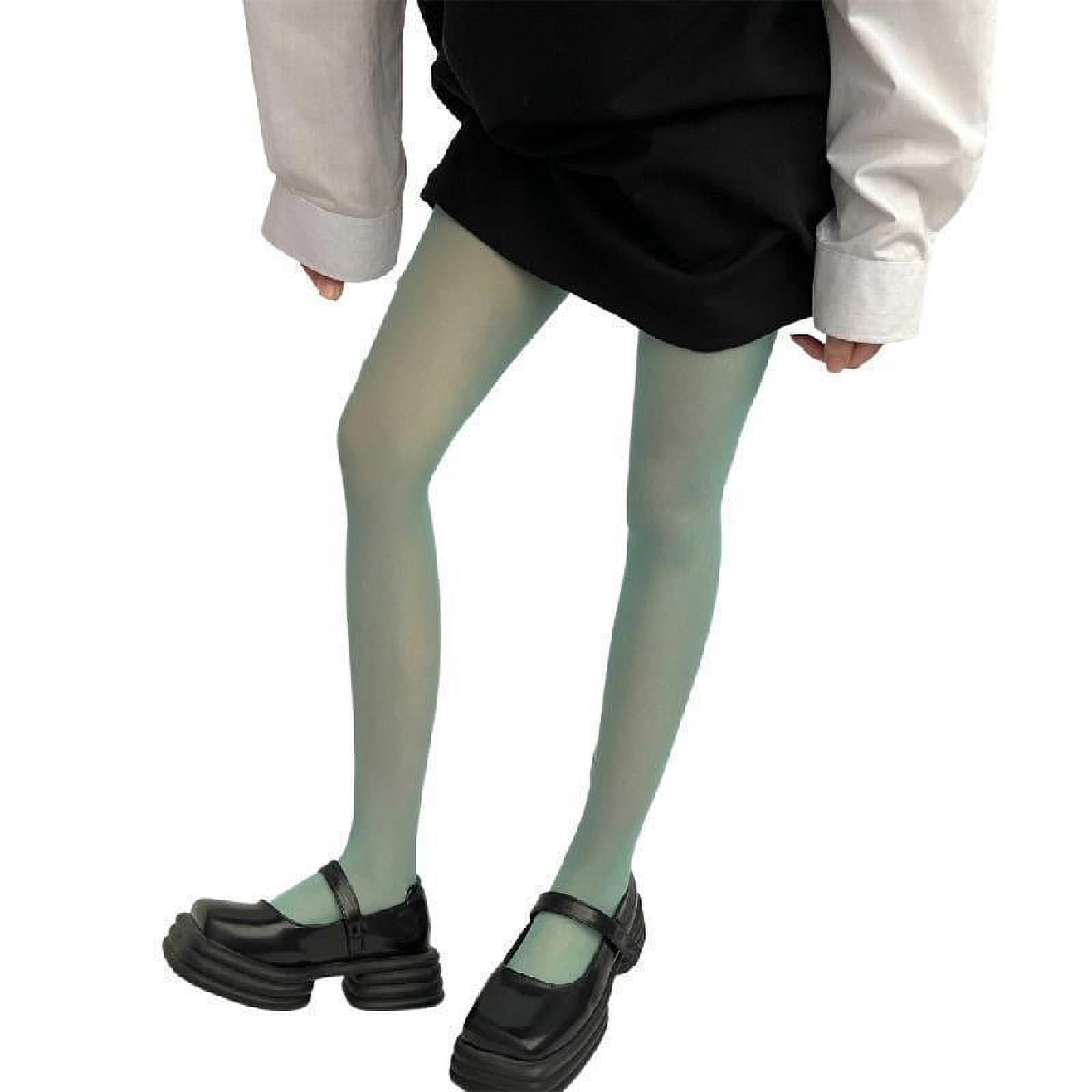 Women Multi Colored Silk Tights 90s Aesthetic Semi Opaque Pantyhose ...