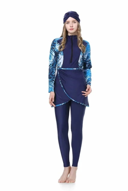 Women Muslim Burkini Swimsuit Modest Swimwear Islamic Long Sleeve Full ...