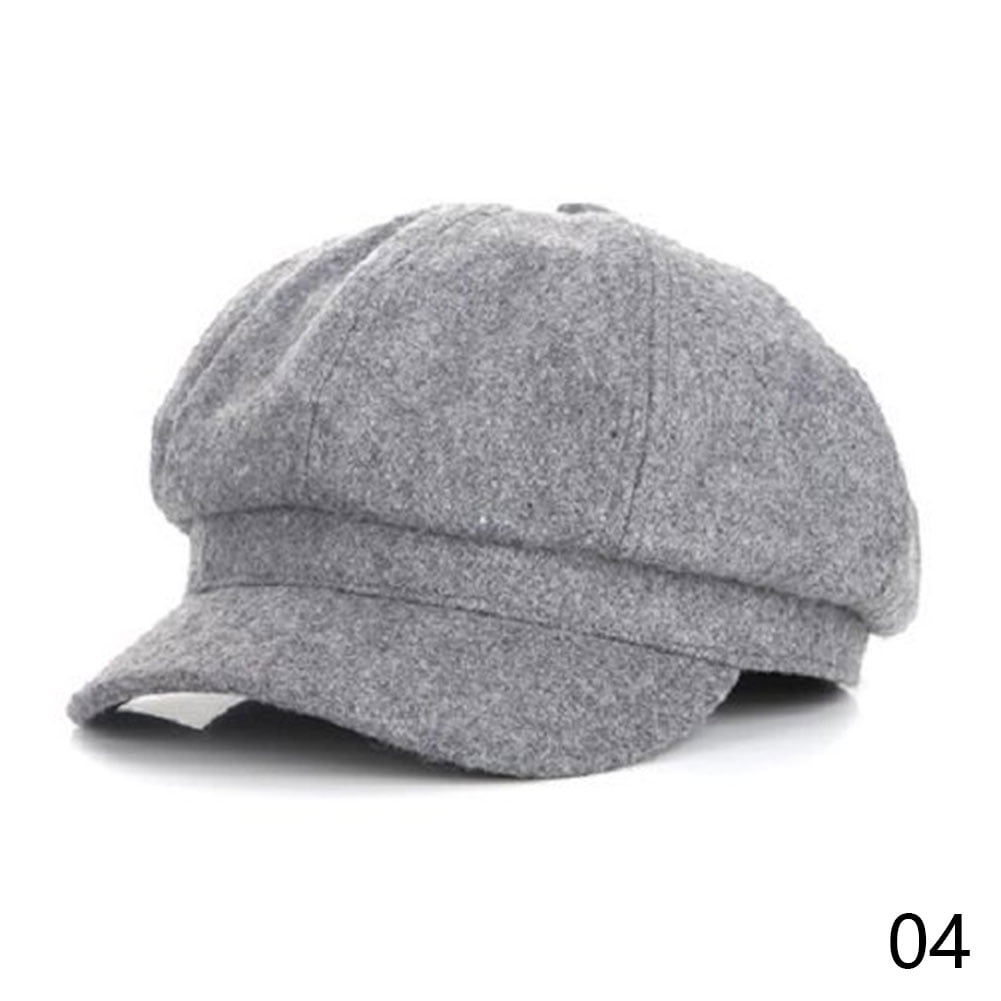 Women Newsboy Caps Octagonal Baker Peaked Beret Driving Hat Female ...