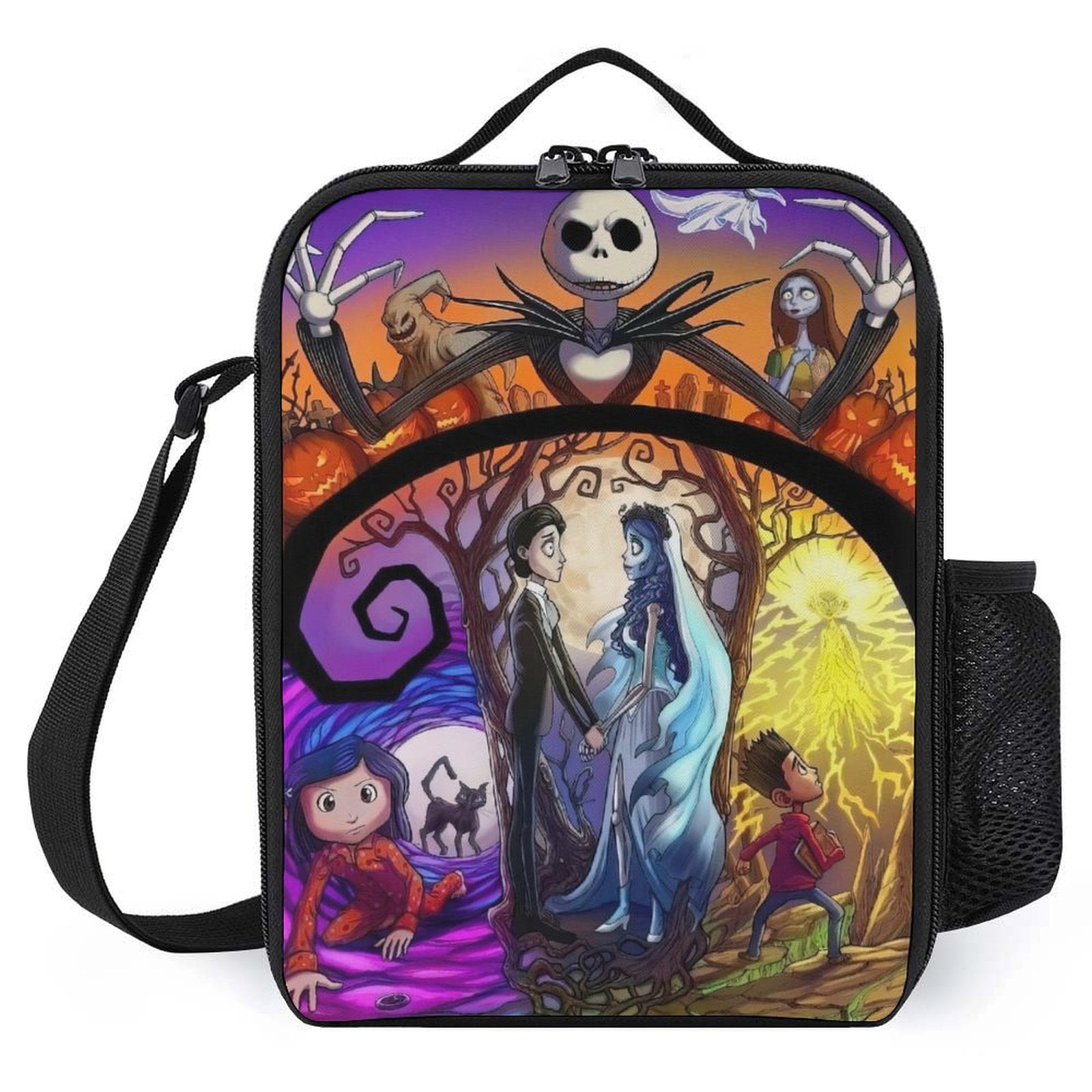 Women Nightmare Before Christmas Jack Sally Lunch Box Reusable Portable ...