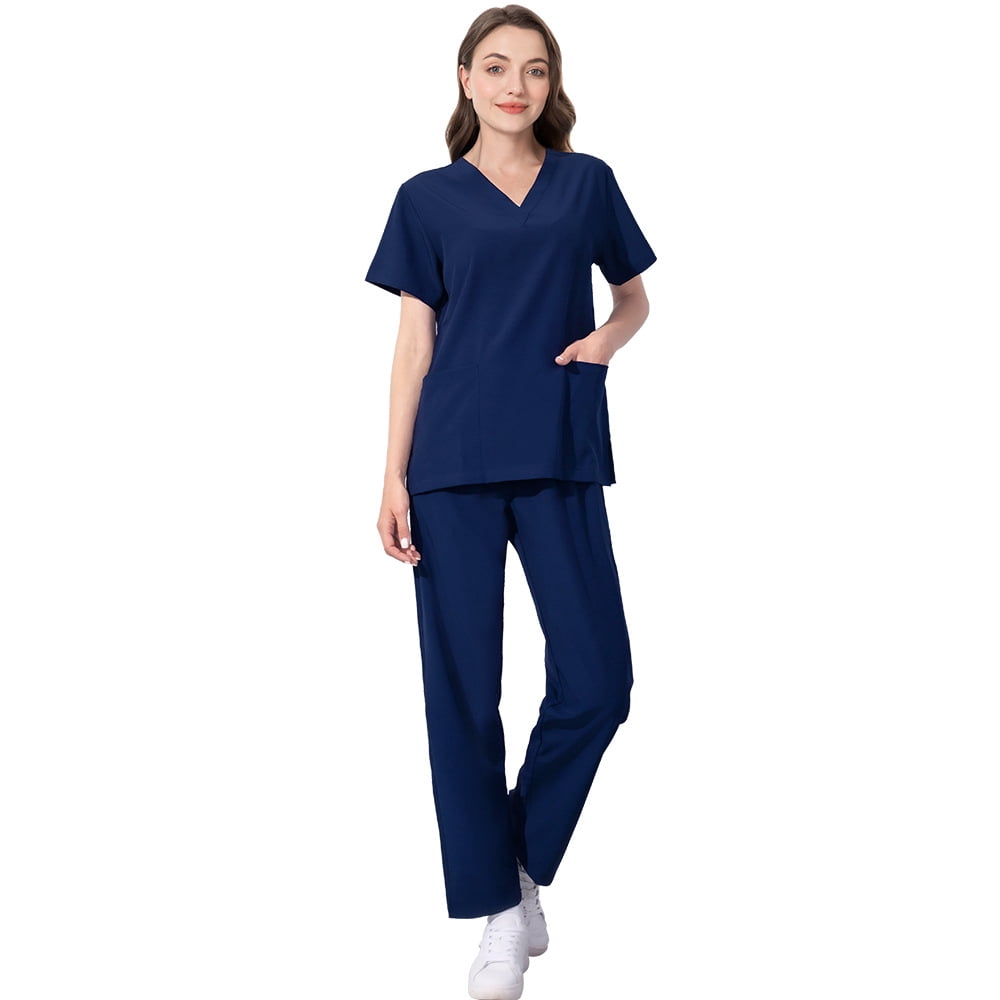 Women Nurse Work Uniforms Medical Nursing Uniforms Set Scrubs with ...