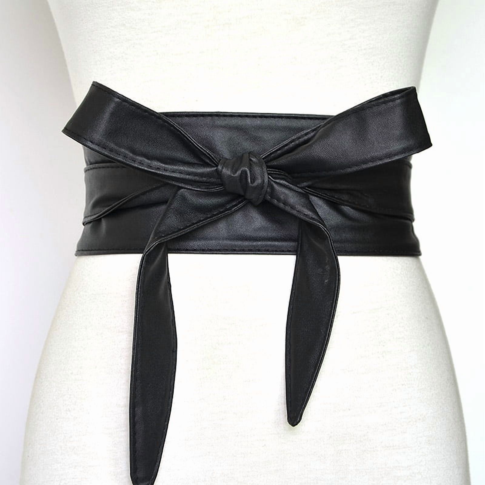 Women Obi Belt Fashion Wrap Around Wide Waistband Knotted Belt for ...