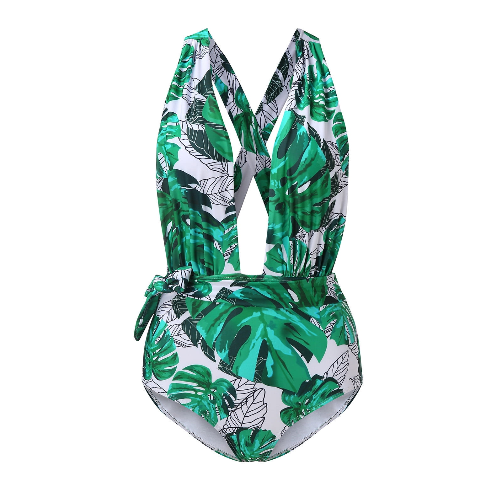 Women One Piece Sling Summer Solid Color Slimming Swimwear Ladies Sexy