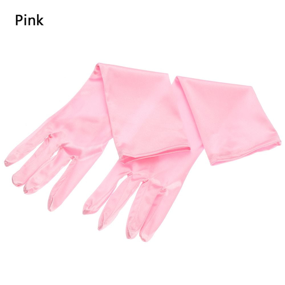 Women Opera Elbow Wedding Flapper Gloves Wrist Stretch Satin Prom ...