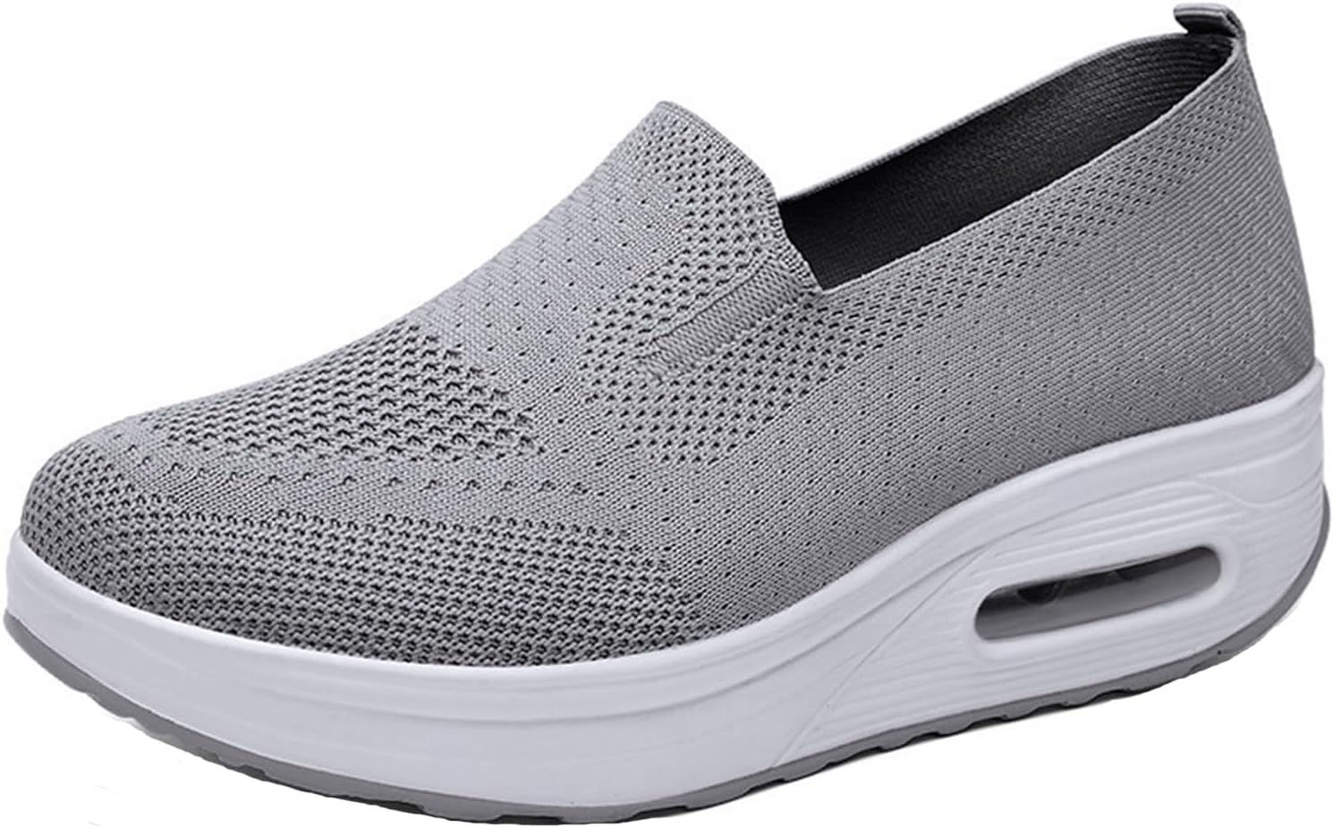 Women Orthopedic Air Cushion Walking Shoes Slip-On Platform Mesh ...