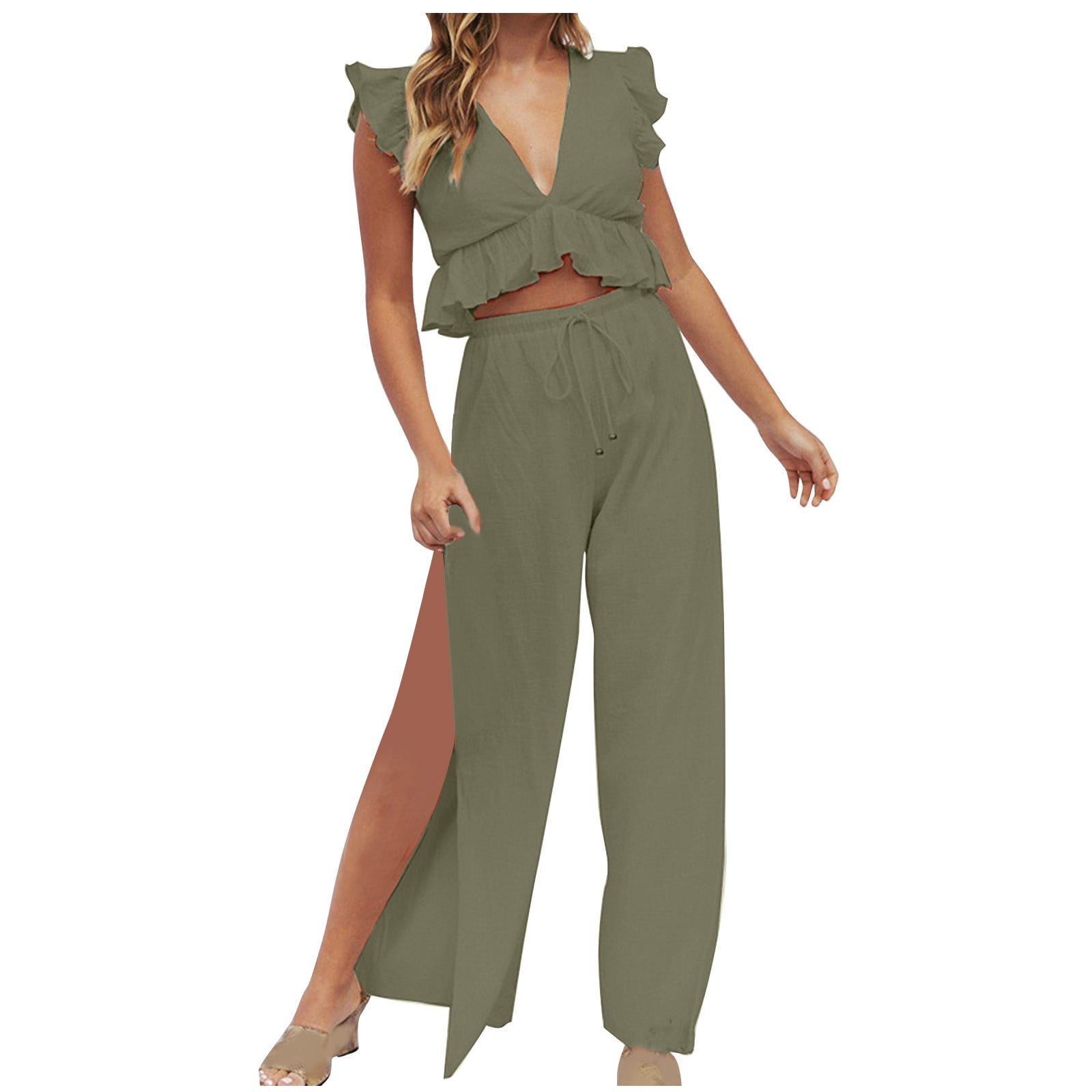 Women Outfit Summer Two Piece Sets for Women Spring Clothing Set Female ...