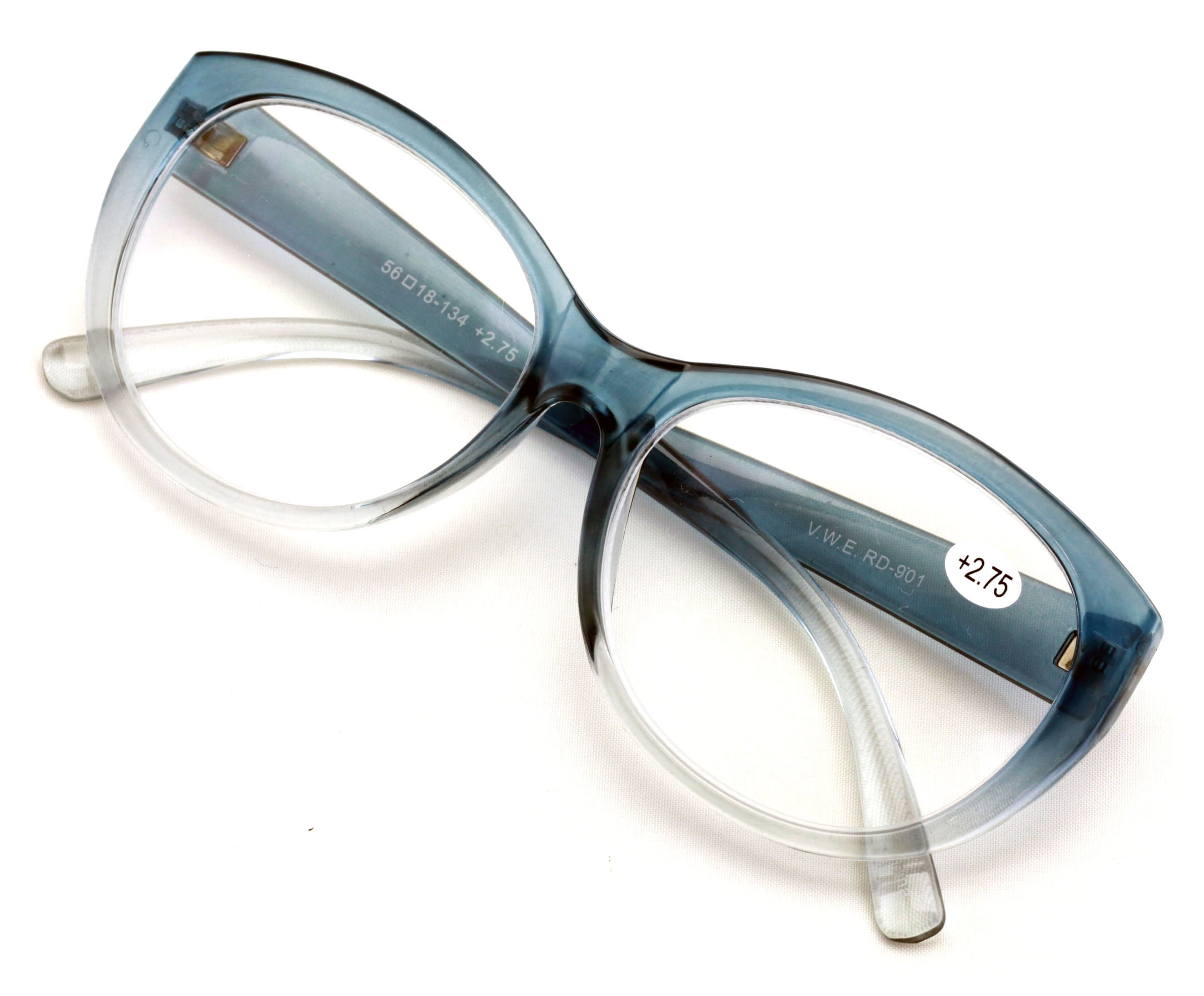 Women Oversized Reading Glasses - Clear Lens Readers Jackie Oval ...