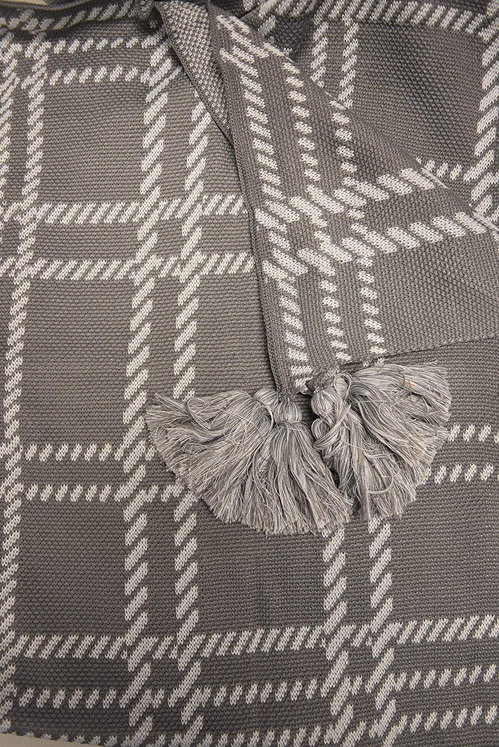 Women Owned Indoor & Outdoor Throw (50" x 70") (Plaid Grey) - Walmart.com