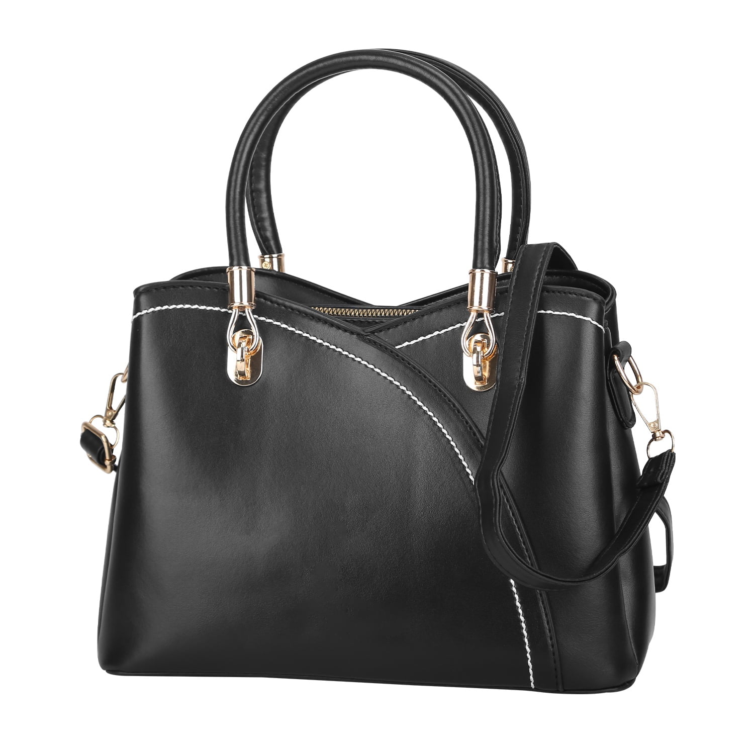 Women PU Leather Crossbody Handbag, Chic Tote Bags Satchel Crossbody ...