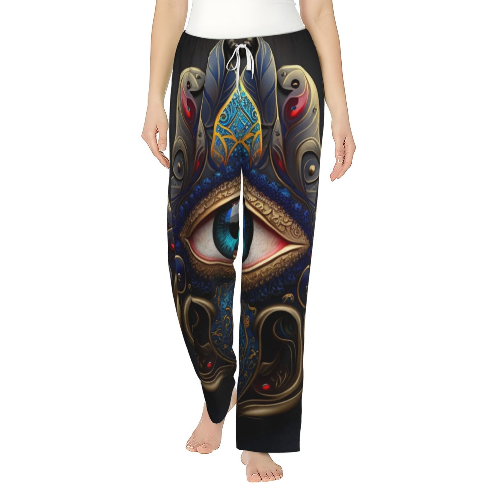 Women Pajama Pants Casual Lightweight Lounge Flannel Bottoms, Fatima ...