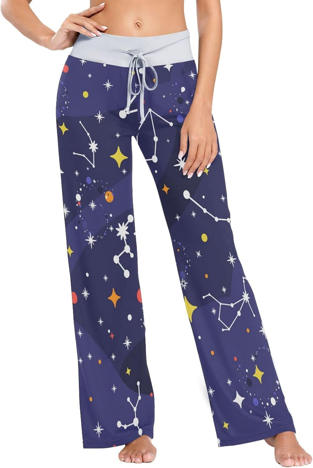 Women Pajama Pants Lounge Pants Long Stretch Comfy Sleepwear Galaxy ...