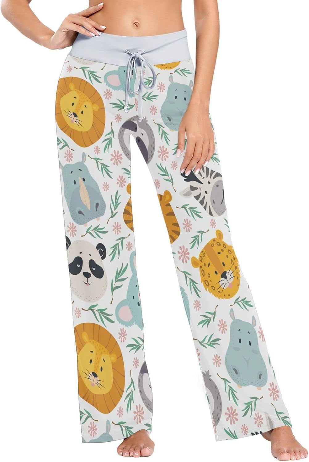 Women Pajama Pants Lounge Pants Long Stretch Comfy Sleepwear Panda ...