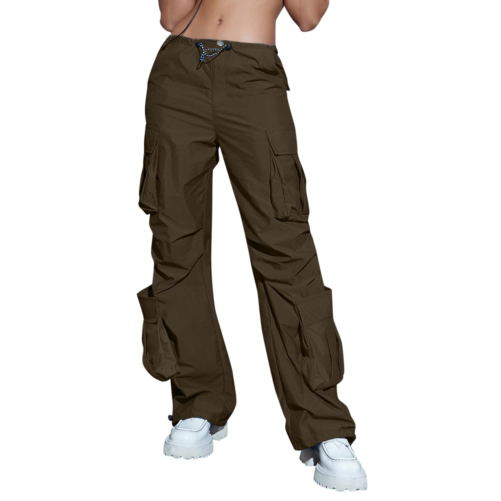 Women Pants 2024 Cargo Pants Woman Relaxed Fit Baggy Clothes With ...
