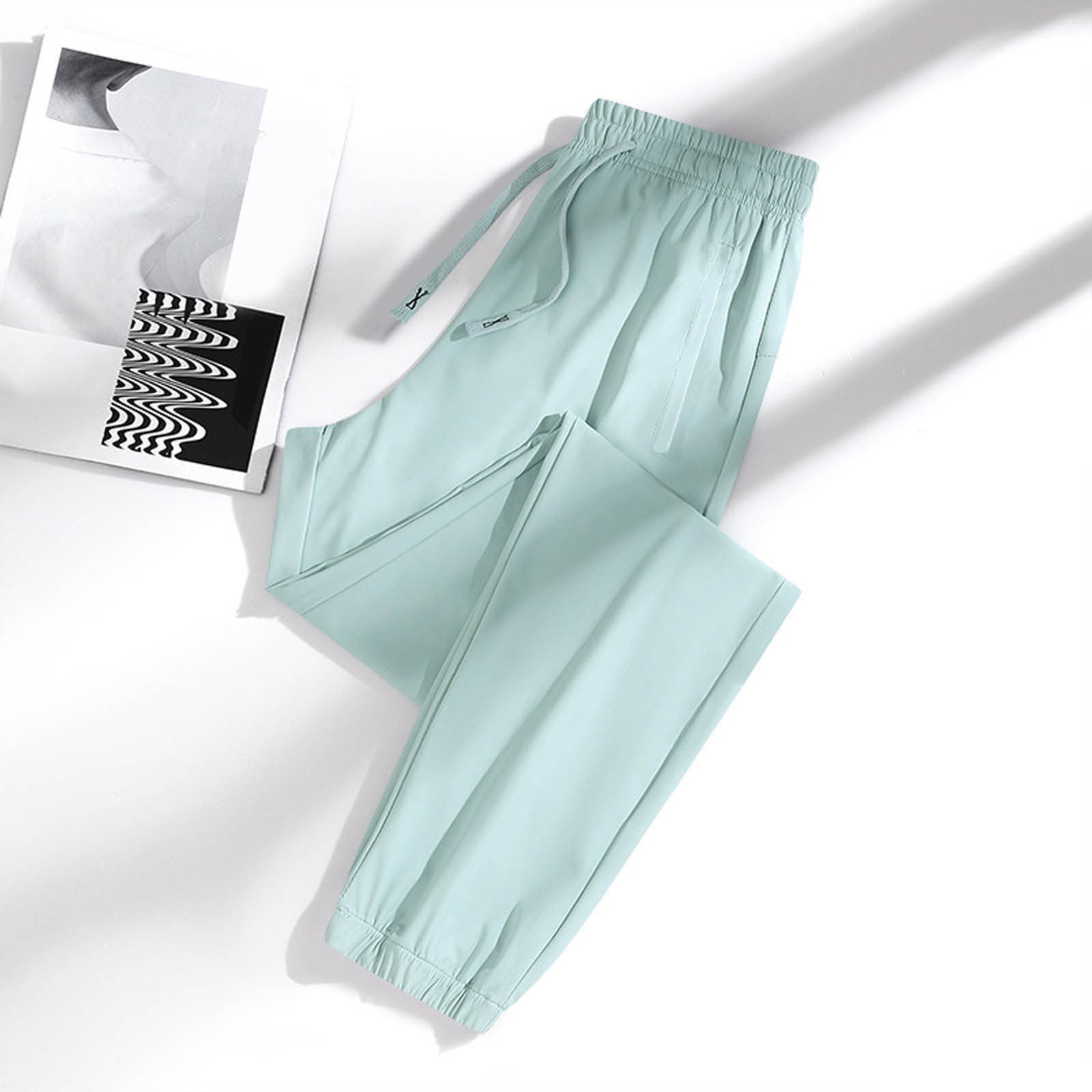 Women Pants Business Casual Outfits for Women Mint Green Pants Loose ...