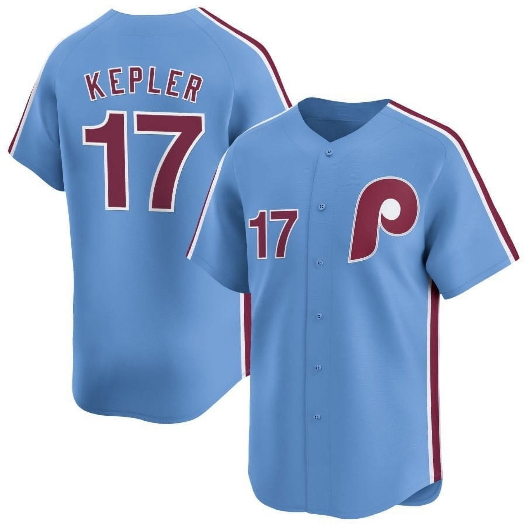 Women Philadelphia P Phillies #17 Max Kepler jersey Baseball Team T ...