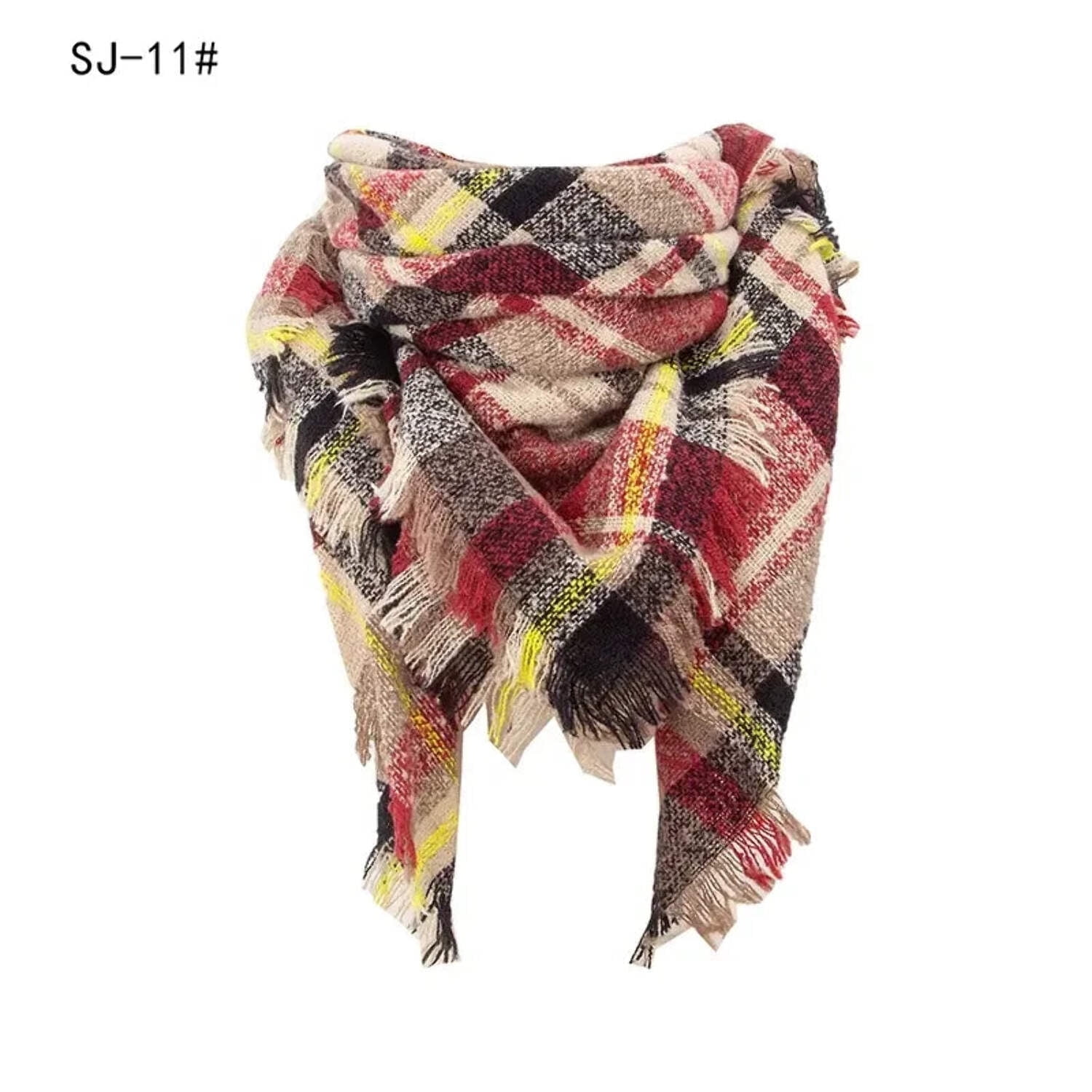 Women Plaid Scarf Tartan Wrap Lattice Large Warm Cozy Blanket Soft ...