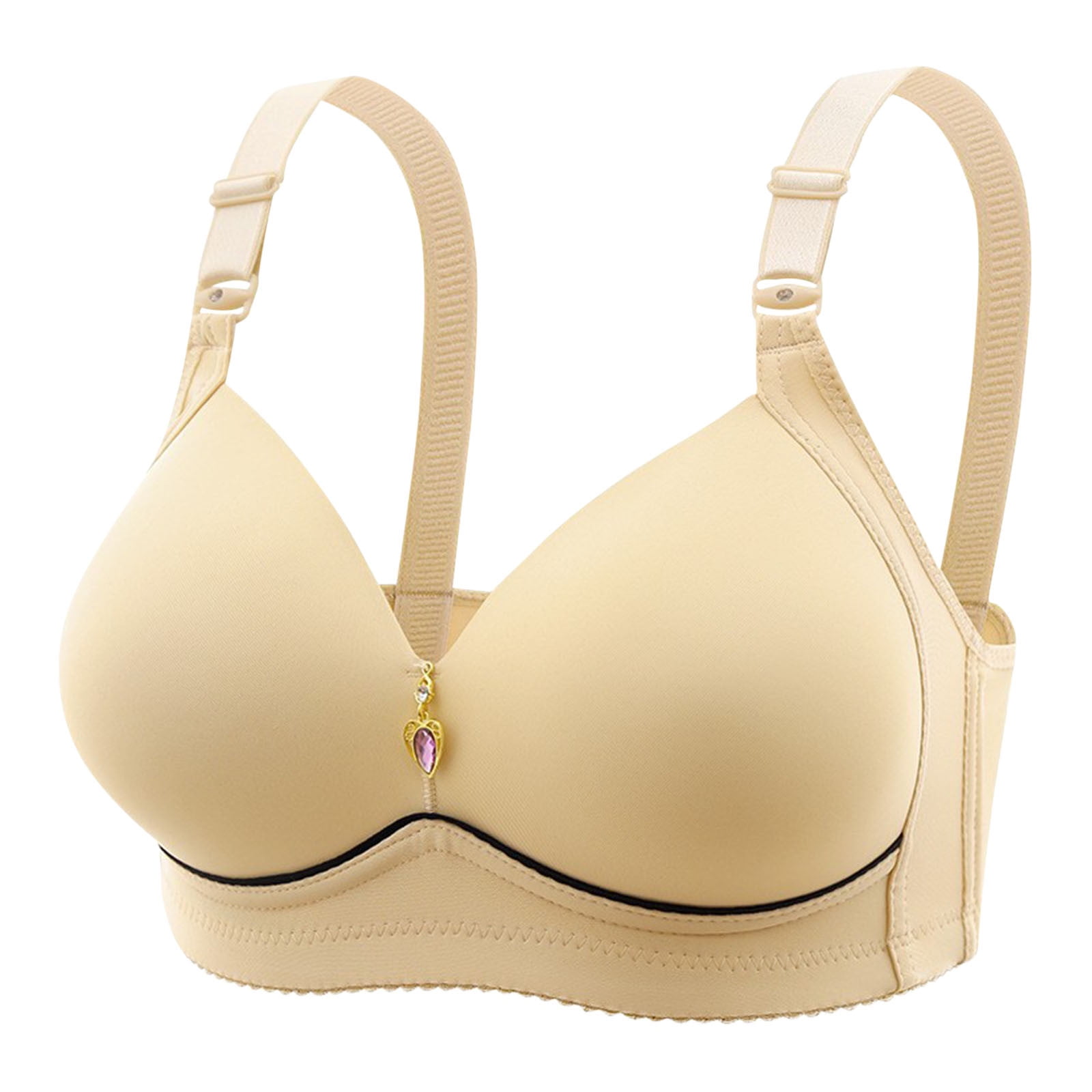 Women Plus Size Bra Wireless Full Coverage Bralettes Supportive Buttery ...