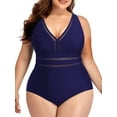 Women Plus Size One Piece Swimsuits Tummy Control Bathing Suits Twist