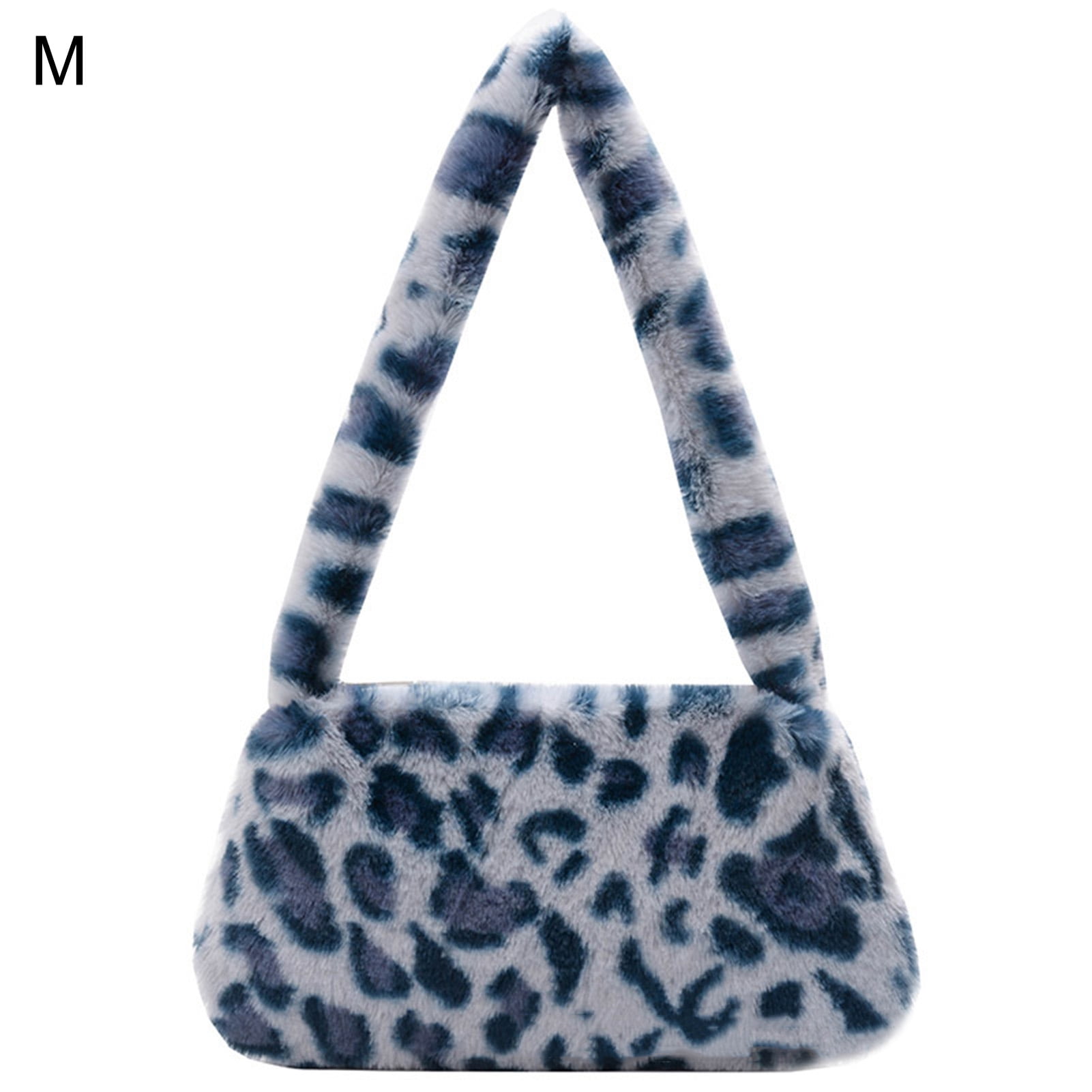 Women Plush Underarm Bag, Ladies Fluffy Shoulder Bag Furry Plush ...