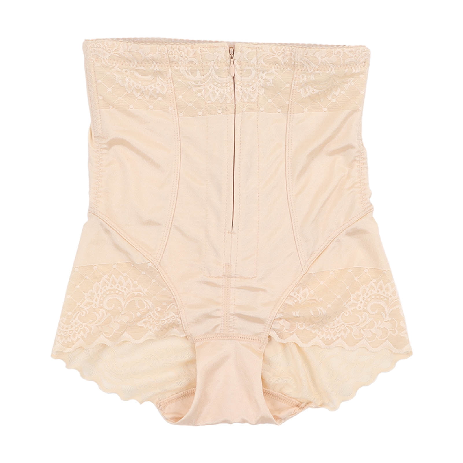 Women Postpartum Abdominal Compression Corset Underwear Zipper Lace Hip ...