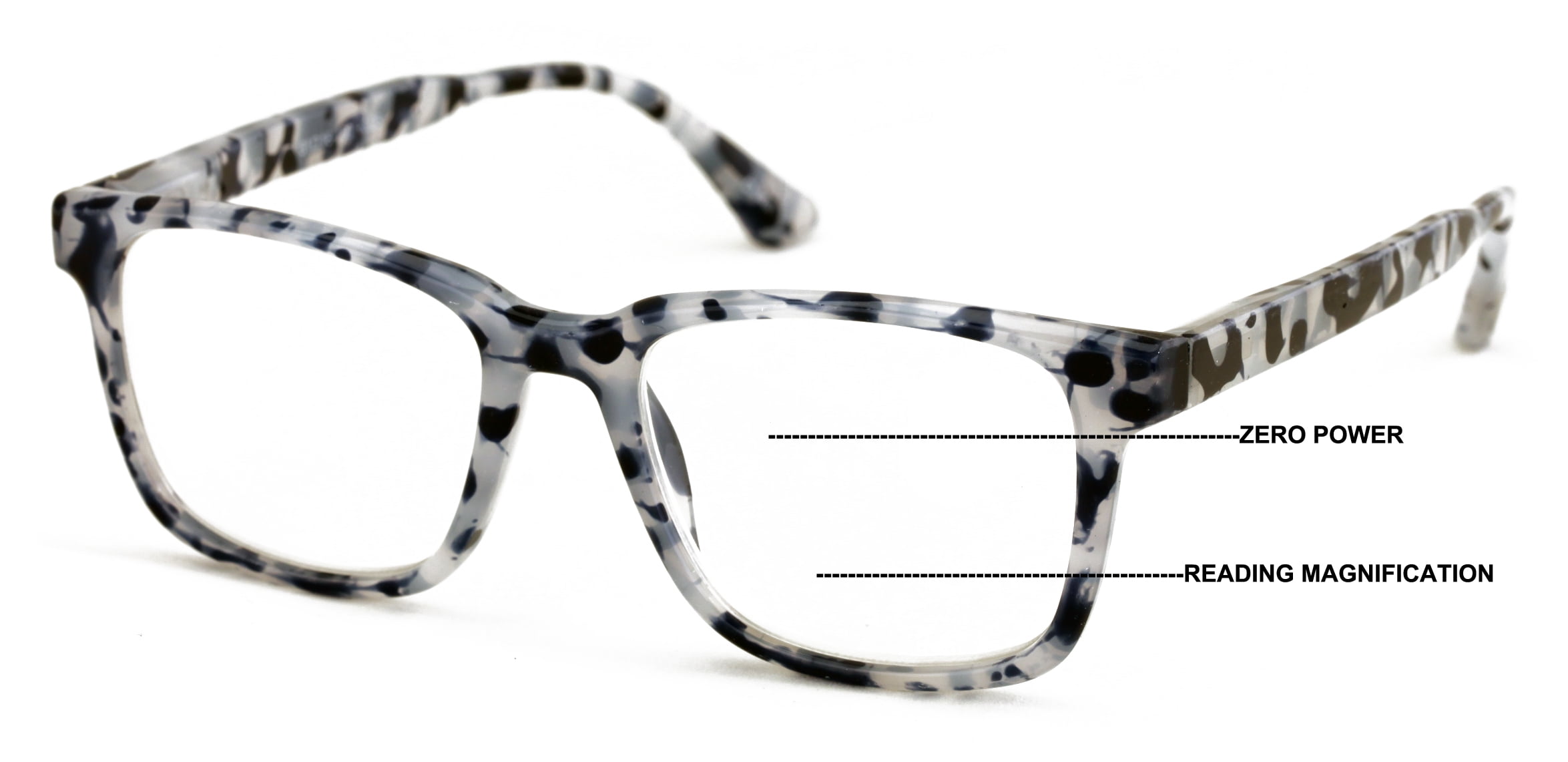Women Progressive Reading Glasses No Line Clear on Top Bifocals Reader ...