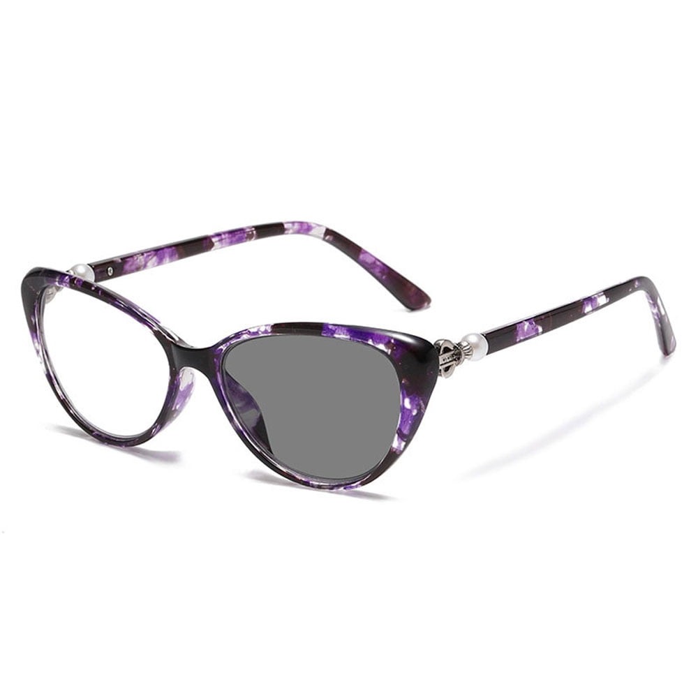 Women Purple Multifocus Anti-blue Reading Glasses 1.50，Ladies ...