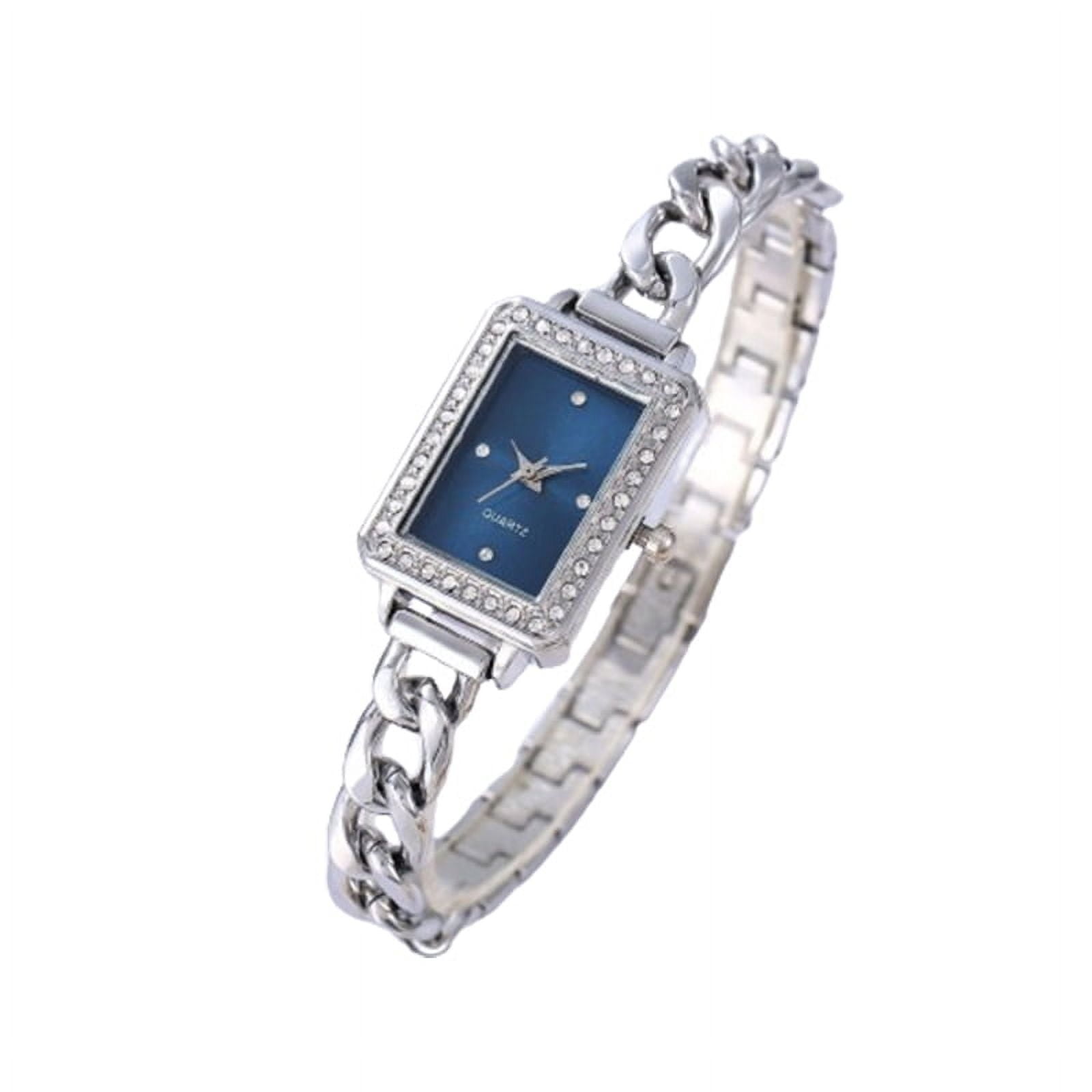 Women Quartz Watches Wrist Chain Strap Square Watch Easy Read Dial ...