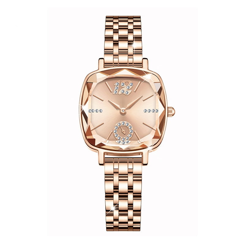 Women Quartz Watches Wrist Chain Strap Square Watch Easy Read Dial ...