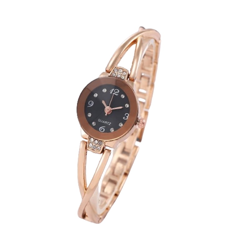 Women Quartz Wrist Watches Strap Round Watch Easy Read Number Dial ...