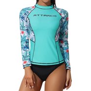 Women's UPF50+ Long Sleeve UV Sun Protection Shirts Quick Dry Rash Guard Swim Outdoor T-Shirt ...