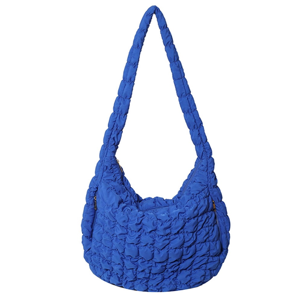 Women Quilted Shoulder Tote Padded Puffy Crossbody Bag Shopper Bag ...