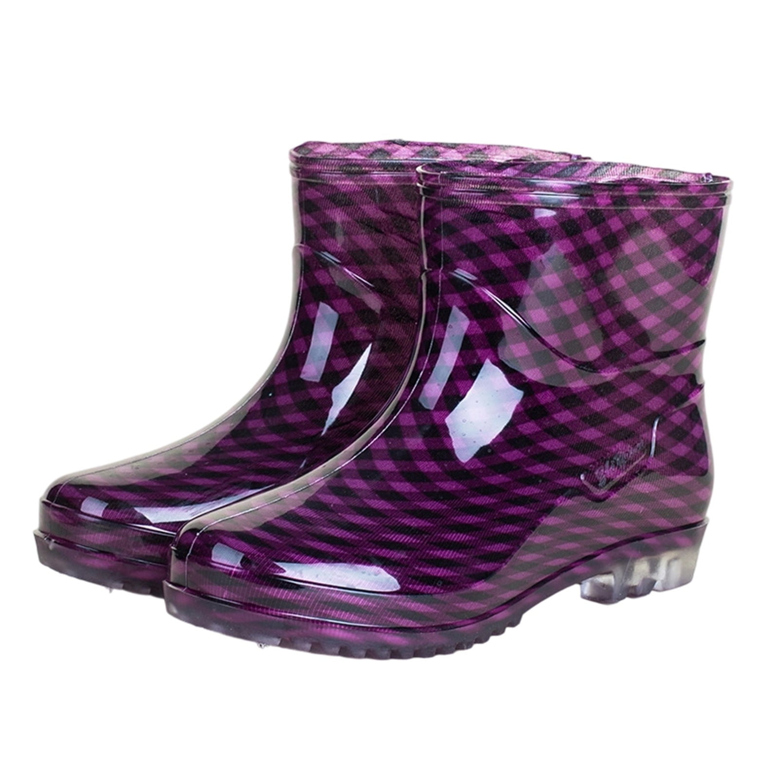 Women Rain Shoes Rain Boots Low Cut Slip Rubber Sole Comfortable ...