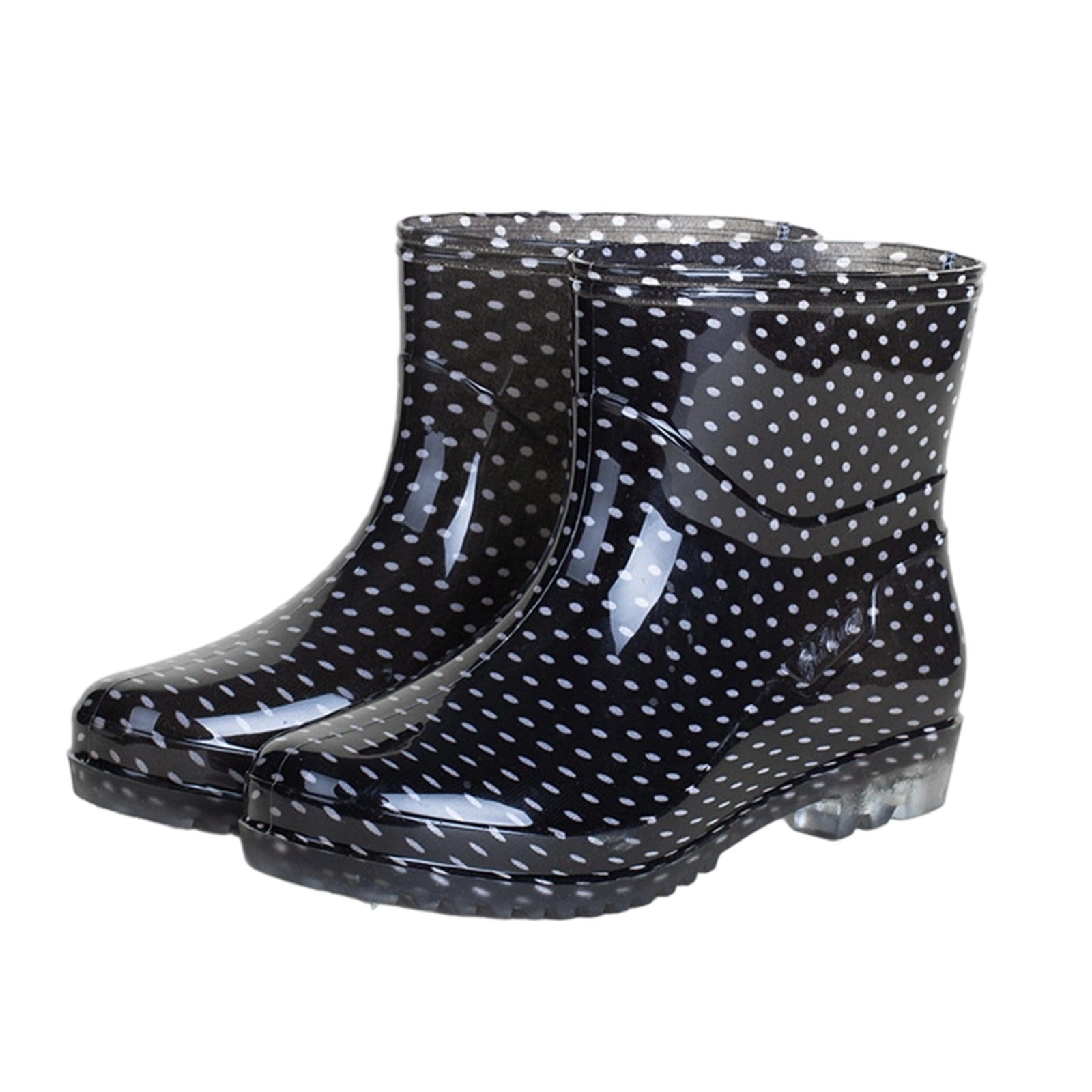 Women Rain Shoes Rain Boots Low Cut Slip Rubber Sole Comfortable ...