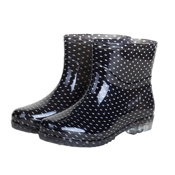 Women Rain Shoes Rain Boots Low Cut Slip Rubber Sole Comfortable ...