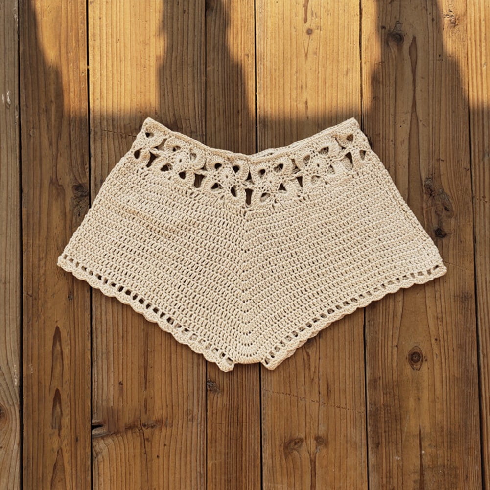 Women Relaxed Crochet Swim Shorts Bottoms Bikini Beach Swimwear women-relaxed-crochet-swim-shorts-bottoms-bikini-beach-swimwear