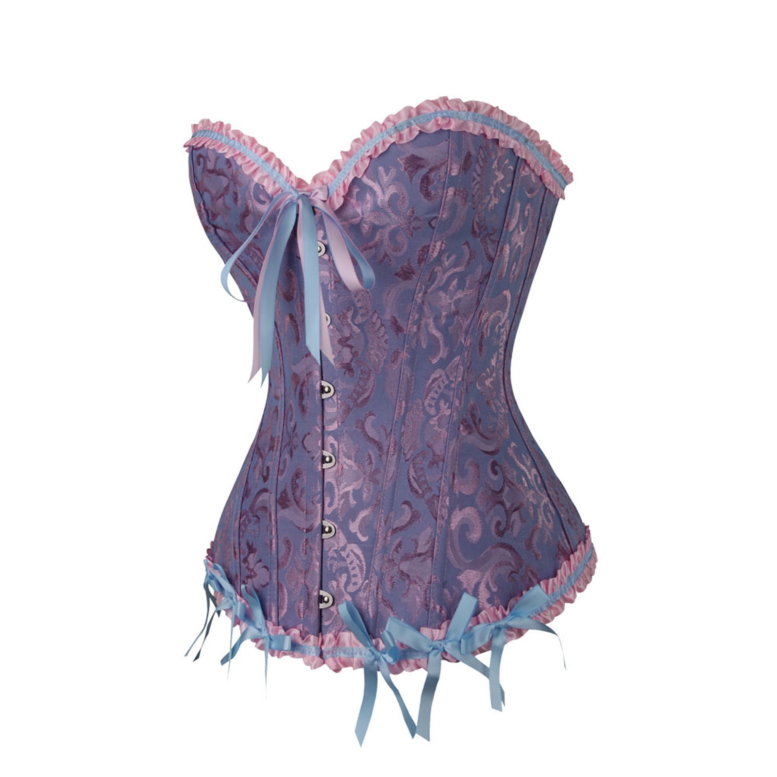 Women Renaissance Vintage Princess Corset Lace Elegant Overbust Tube ...